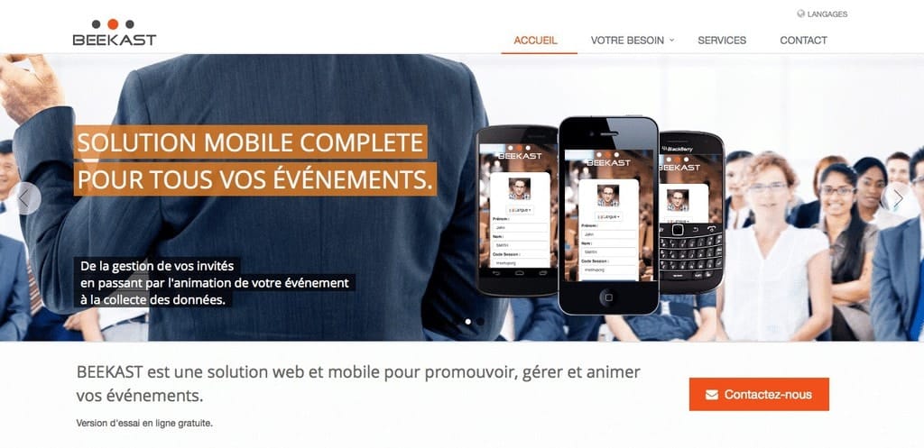 BEEKAST: Solution web et mobile pour l'organisation de vos évènements ...